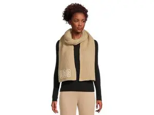 UGG Crafted Chunky Rib Scarf Findings Deco - Beige