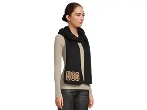 UGG Crafted Chunky Rib Scarf Findings - Black