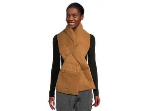 UGG Aw Fluff Packable Scarf Scarves Black Brown