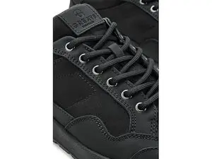 Greats Ravine Lace-up Suede And Mesh Sneakers - Black