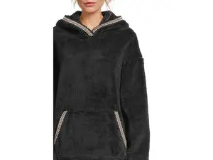 UGG Oversized Plush Fleece Hoodie - Black