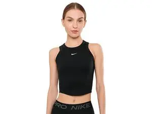 Nike Fitted Cropped Tank Top - Black