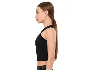 Nike Fitted Cropped Tank Top - Black