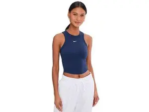 Nike Dri-fit Cropped Tank Top - Navy