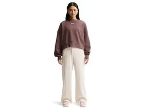 Nike Phoenix Fleece Oversized Crew Neck Sweatshirt - Mahogany