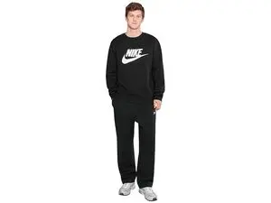 Nike Club Brushed Fleece Crewneck Sweatshirt - Black