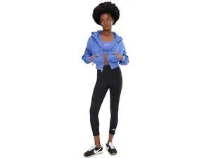 Nike Phoenix Fleece Loose Full-zip Cropped Hoodie - Blue