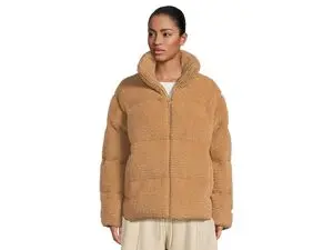 UGG Fluff Puffer Jacket With Stand Collar