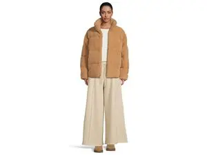 UGG Fluff Puffer Jacket With Stand Collar