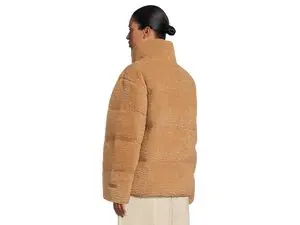 UGG Fluff Puffer Jacket With Stand Collar