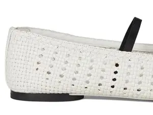 Vince Vivian Weave Leather Ballet Flats