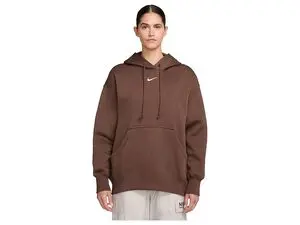Nike Phoenix Fleece Oversized Pullover Hoodie - Brown
