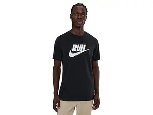 Nike Dri-fit Run Swoosh T-shirt - Black