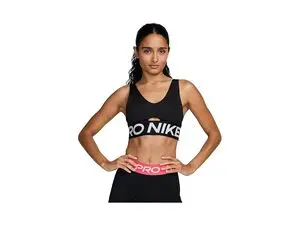 Nike Pro Indy Plunge Medium Support Bra Bra /white/white - Black