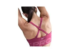 Nike Pro Indy Plunge Medium Support Bra Bra Elemental / Foam /white - Pink