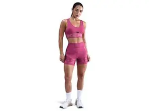 Nike Pro Indy Plunge Medium Support Bra Bra /white/white - Pink