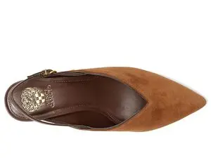 Vince Camuto Kylien Slingback Kitten Heel Pumps - Brown