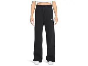 Nike Phoenix Fleece High-waisted Wide-leg Pants - Black/sail