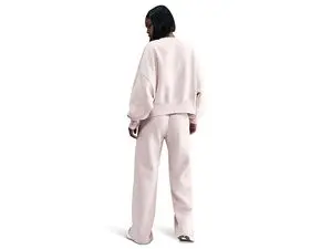 Nike Phoenix Fleece High-waisted Wide-leg Pants - Bone