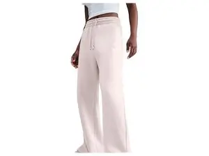 Nike Phoenix Fleece High-waisted Wide-leg Pants - Bone
