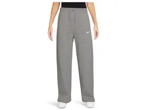 Nike Phoenix Fleece High-waisted Wide-leg Pants - Gray