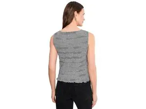 Madewell Sachi Smocked Tank Striped - Black