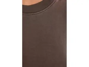 Madewell Boxy Crop T-shirt In Cotton Jersey - Brown