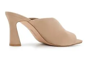 Vince Camuto Galeni Peep Toe High Heel Mules - Beige