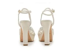 Vince Camuto Samlee Strappy Platform High Heel Sandals - Bone
