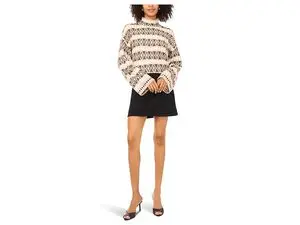 Vince Camuto Diamond Pattern Turtleneck Sweater