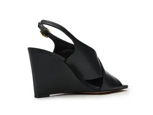 Vince Camuto Ameira Criss-cross Wedge Sandals - Black