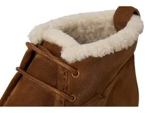 Vince Sierra Lace-up Suede Boots With Shearling Lining