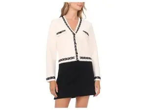 Vince Camuto Trimmed V-neck Cardigan