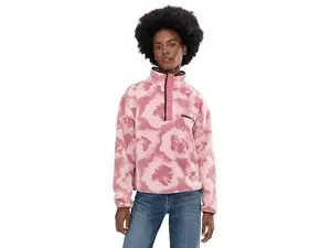 Columbia Helvetia Ii Printed Cropped Fleece Pullover - Pink