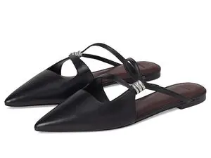 Vince Gilia Mule Shoes Flat Slip-on With Embellishment