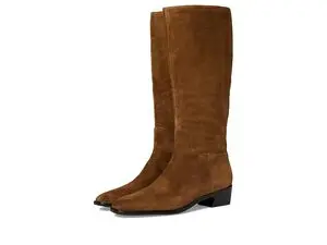 Vince Andes Suede Zip Tall Boots - Tan