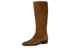 Vince Andes Suede Zip Tall Boots - Tan