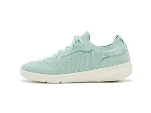 Fitflop Super-q Crystal-trim Knit Slip-on Laced Sneakers - Blue