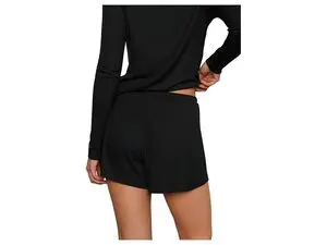 Eberjey Dream Rib Relaxed Shorts Pajama - Black
