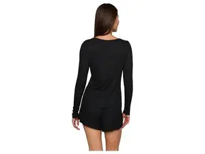 Eberjey Dream Rib Relaxed Shorts Pajama - Black