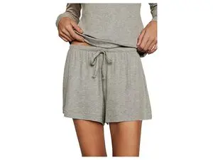 Eberjey Dream Rib Relaxed Shorts Pajama - Gray