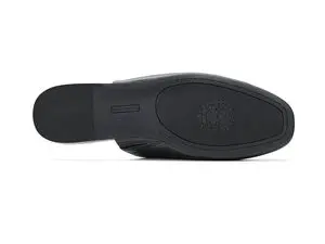 Vince Camuto Macassie Flat Mule Shoes With Horsebit Detail - Black