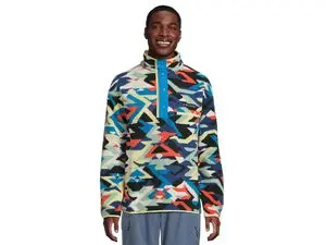 Columbia Printed Half Snap Fleece Jacket - Blue