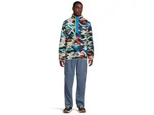 Columbia Printed Half Snap Fleece Jacket - Blue