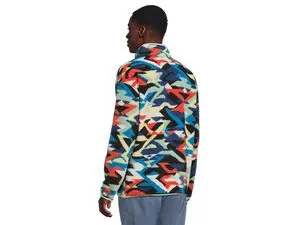 Columbia Printed Half Snap Fleece Jacket - Blue