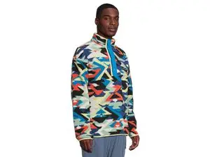 Columbia Printed Half Snap Fleece Jacket - Blue