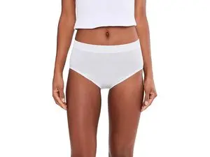 Wacoal B Smooth Natural Brief Panty Underwear Underwear - White