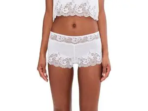 Wacoal Modern Affair Boyshort Panty Underwear Women's Underwear Silver Pine/black White
