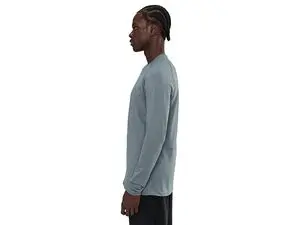 Nike Pro Warm Long Sleeve Crew Top - Gray