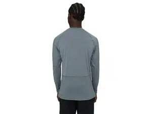 Nike Pro Warm Long Sleeve Crew Top - Gray